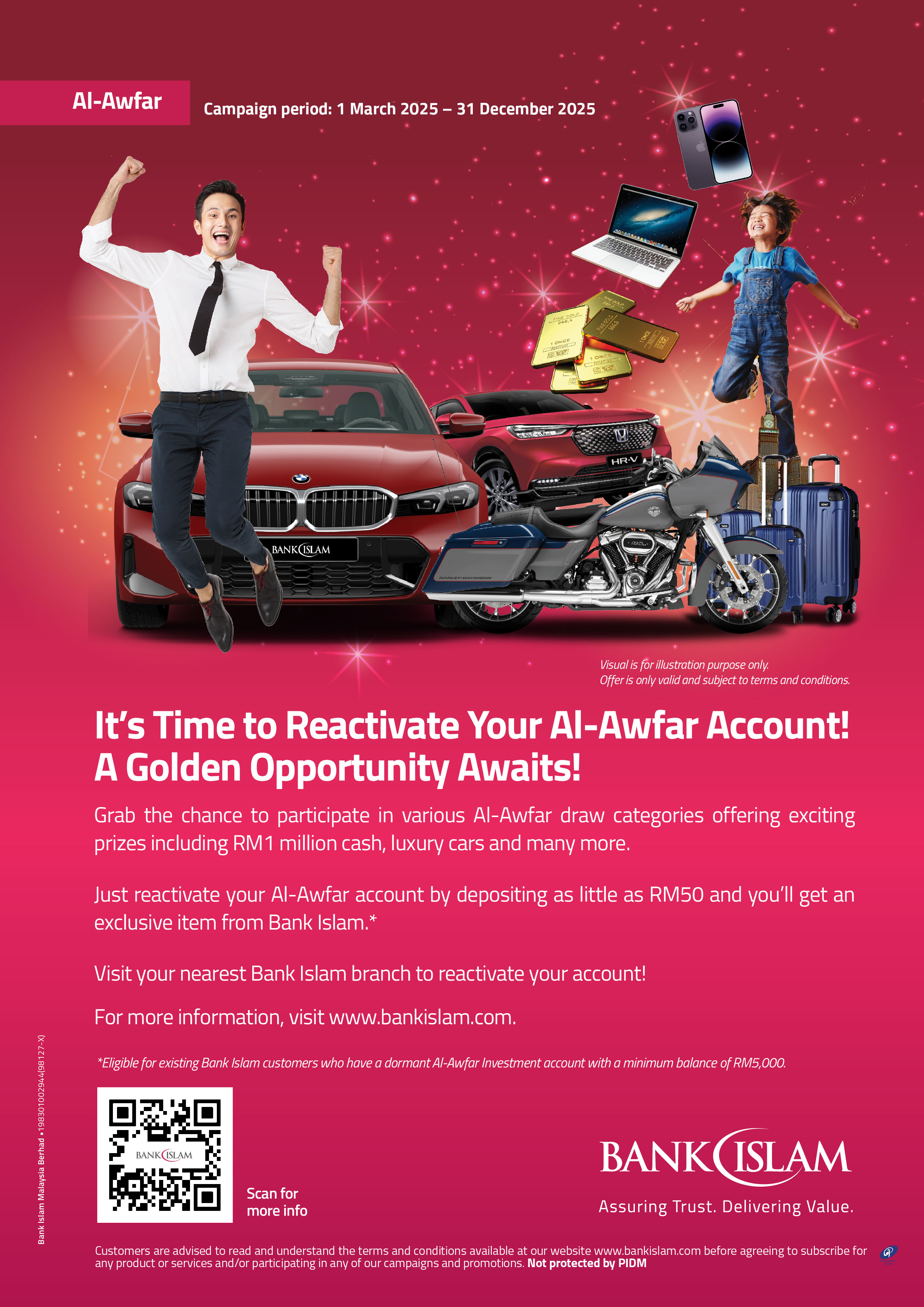 Al-Awfar Dormant Account Activation Campaign – Bank Islam Malaysia Berhad