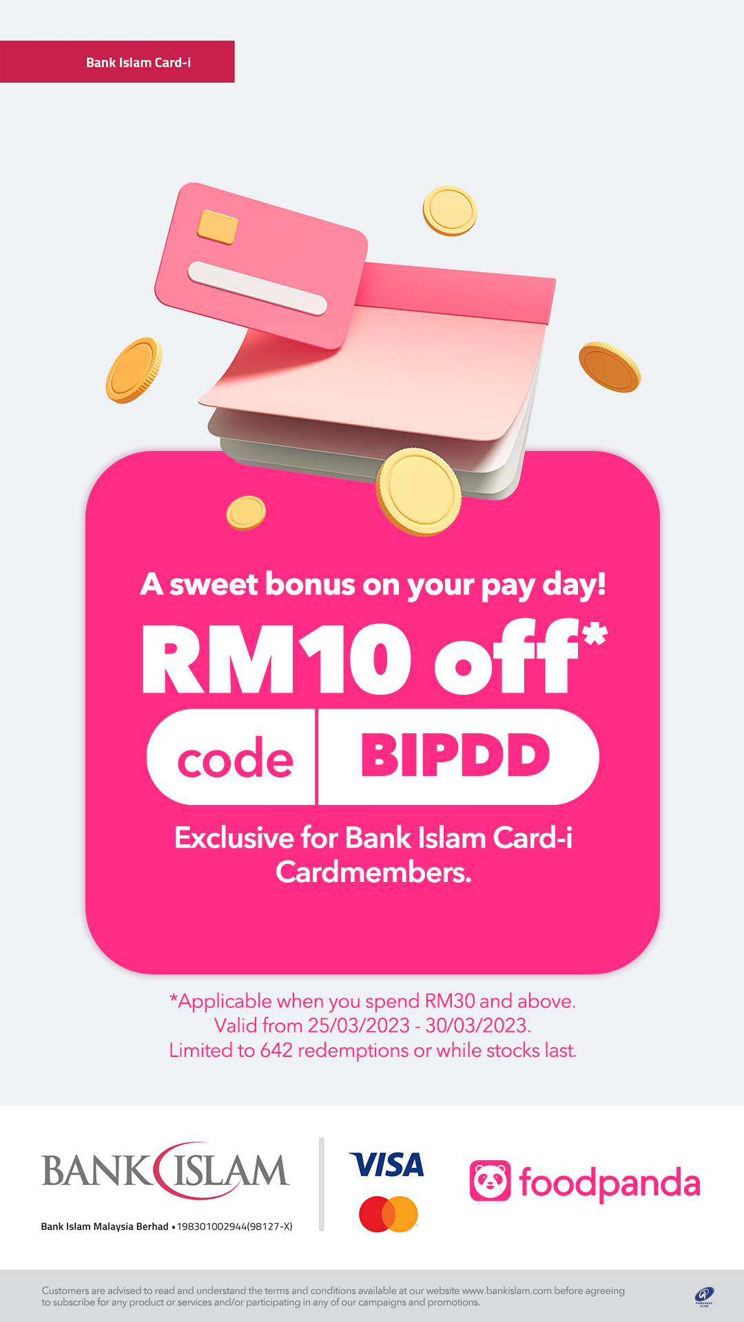 It’s Payday! Bank Islam x Foodpanda Payday Promotion RM10 OFF With ...
